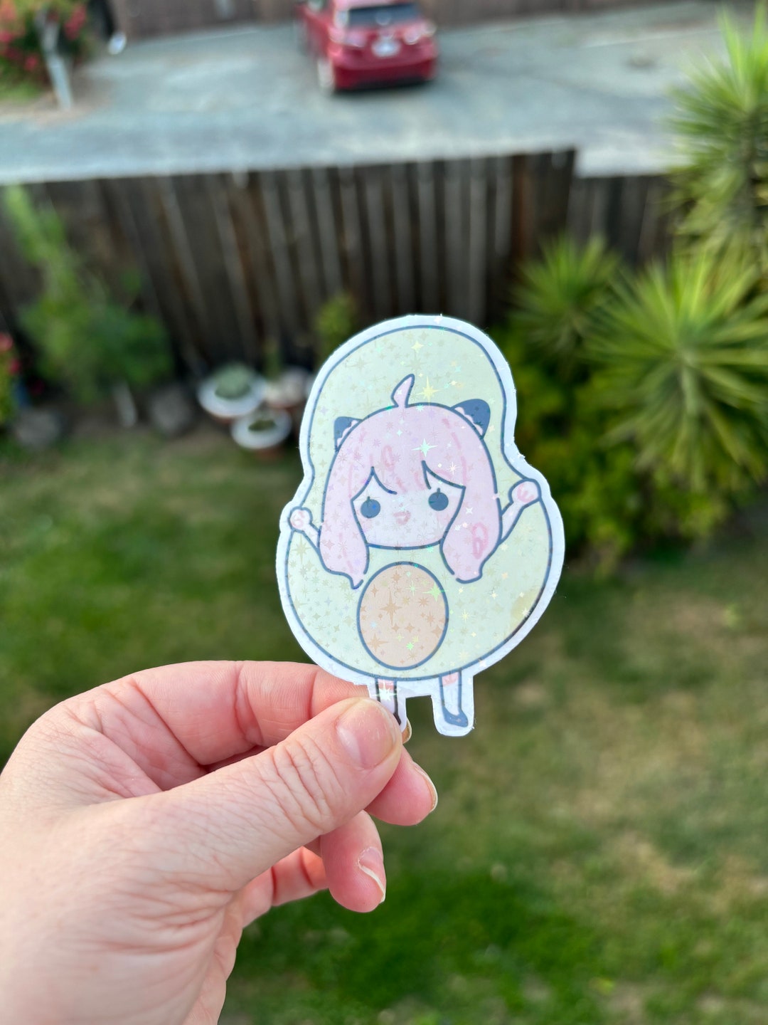 Anime Girl Sticker, Cute Kawaii Anime Sticker, Cute Girl Anime Sticker ...