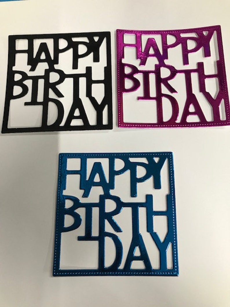 Die Cut Happy Birthday for Your Card Making Projects. - Etsy Australia
