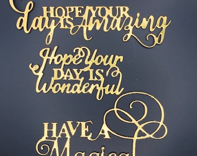 Die Cut Word Sentiments for Your Card Making Projects - Etsy