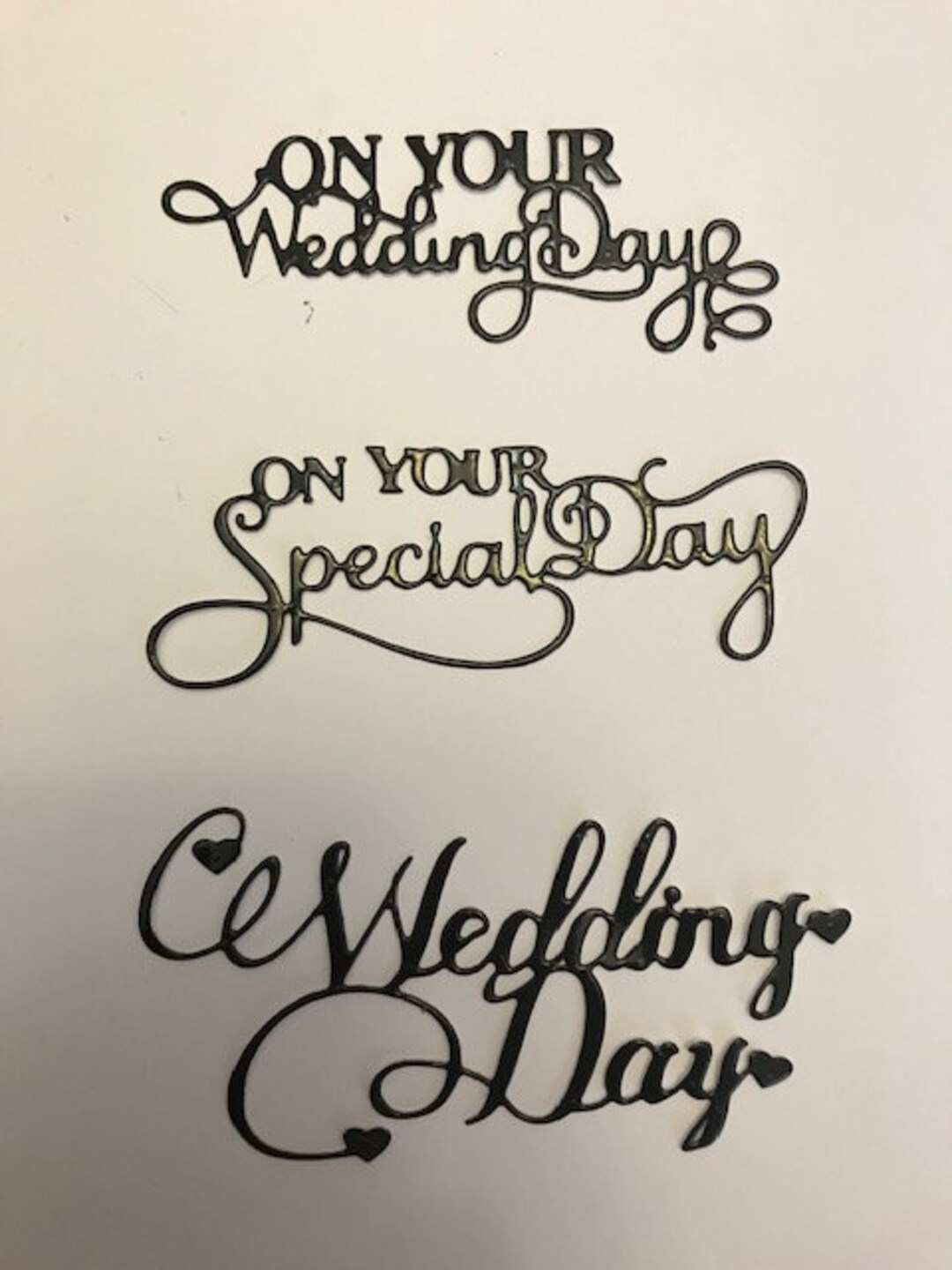 Die Cuts Wedding Sentiments for Your Card Making Projects. - Etsy