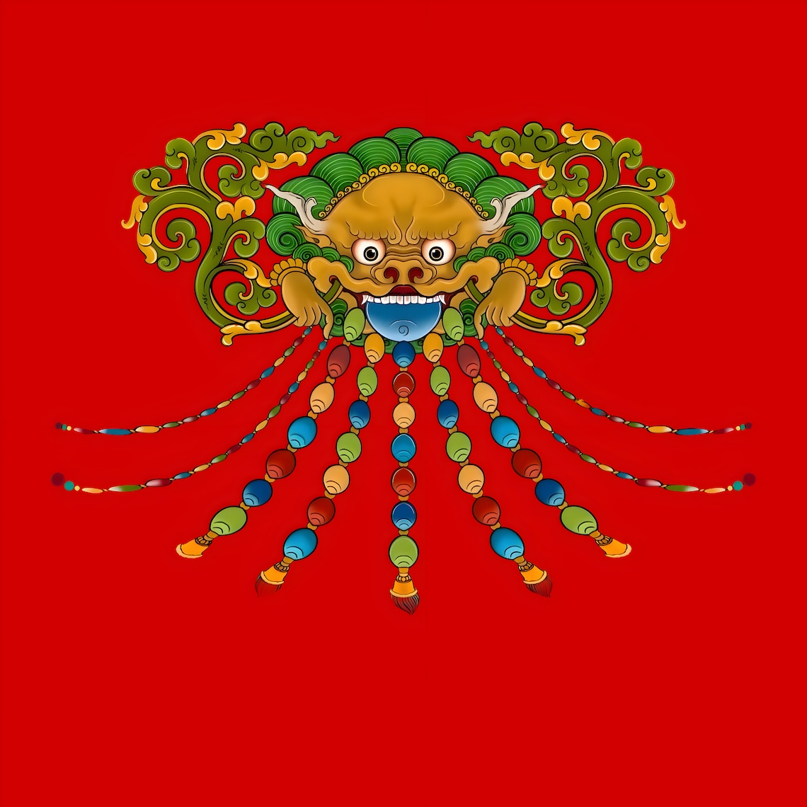 Tibetan Wall Decor “cheppu”buddhist Symbol of Protection - Etsy Canada