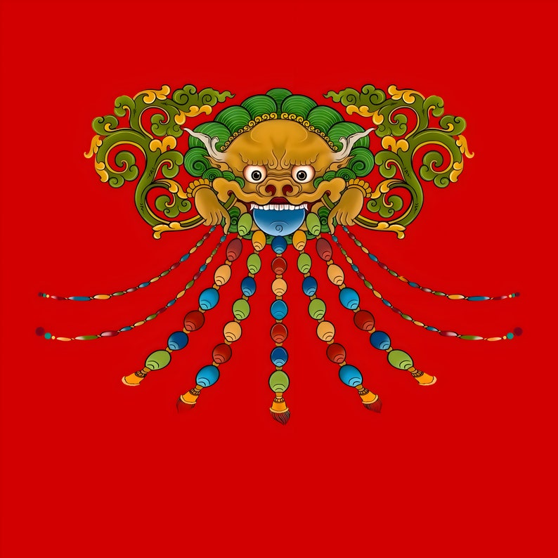 Tibetan Wall Decor “cheppu”buddhist Symbol of Protection - Etsy Canada