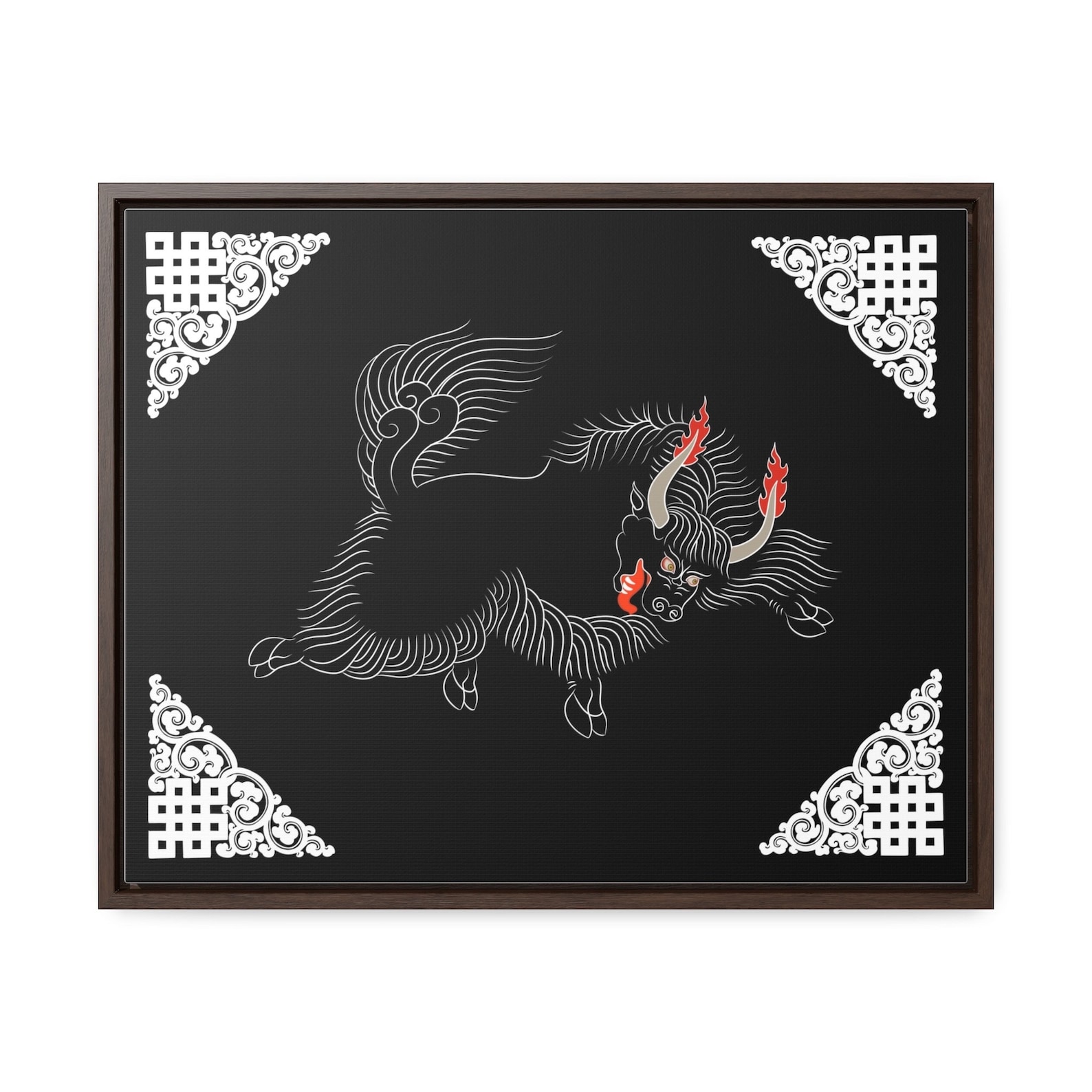 Tibetan Thangka Painting Style, Tibetan Border Pattern, Simple Lines ...