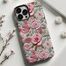 Custom Floral Embroidery Phone Case Trendy Boho Botanical Aesthetic ...