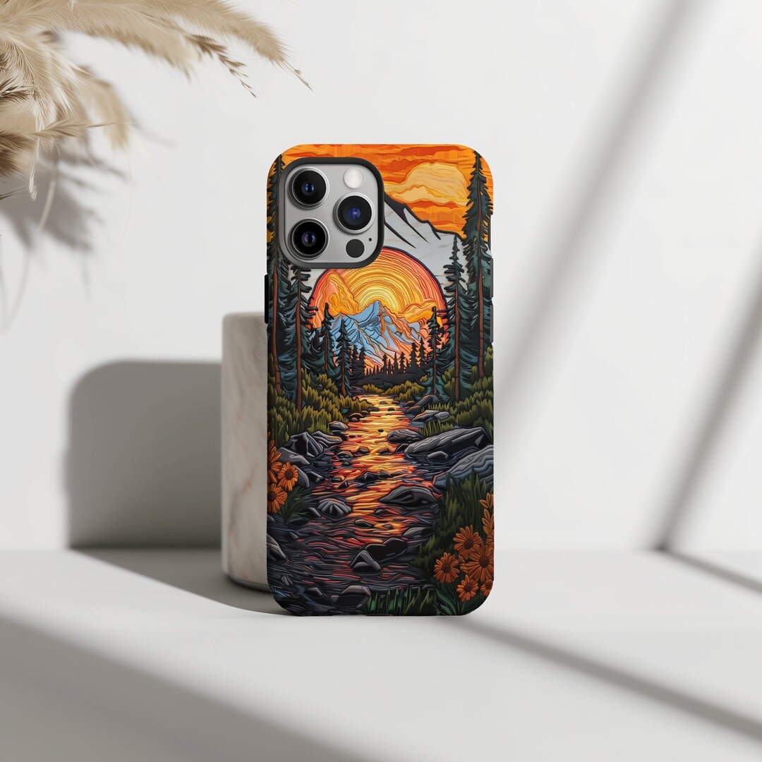 Custom Camp Sunset Phone Case Camping Lover Gify Granolagirl Aesthetic ...