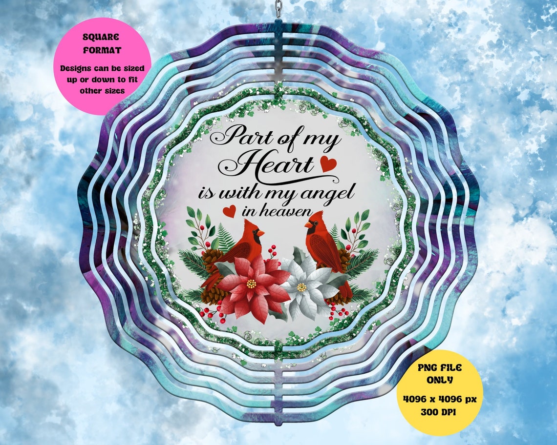 Memorial Wind Spinner Sublimation Designs Bereavement Sublimation ...