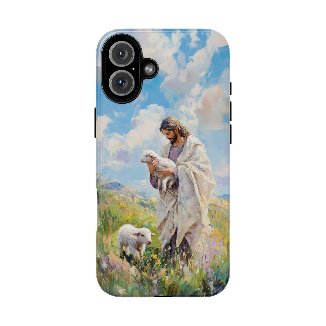 Christian Phone Case, Jesus the Shepherd Phone Case, Religious Art ...