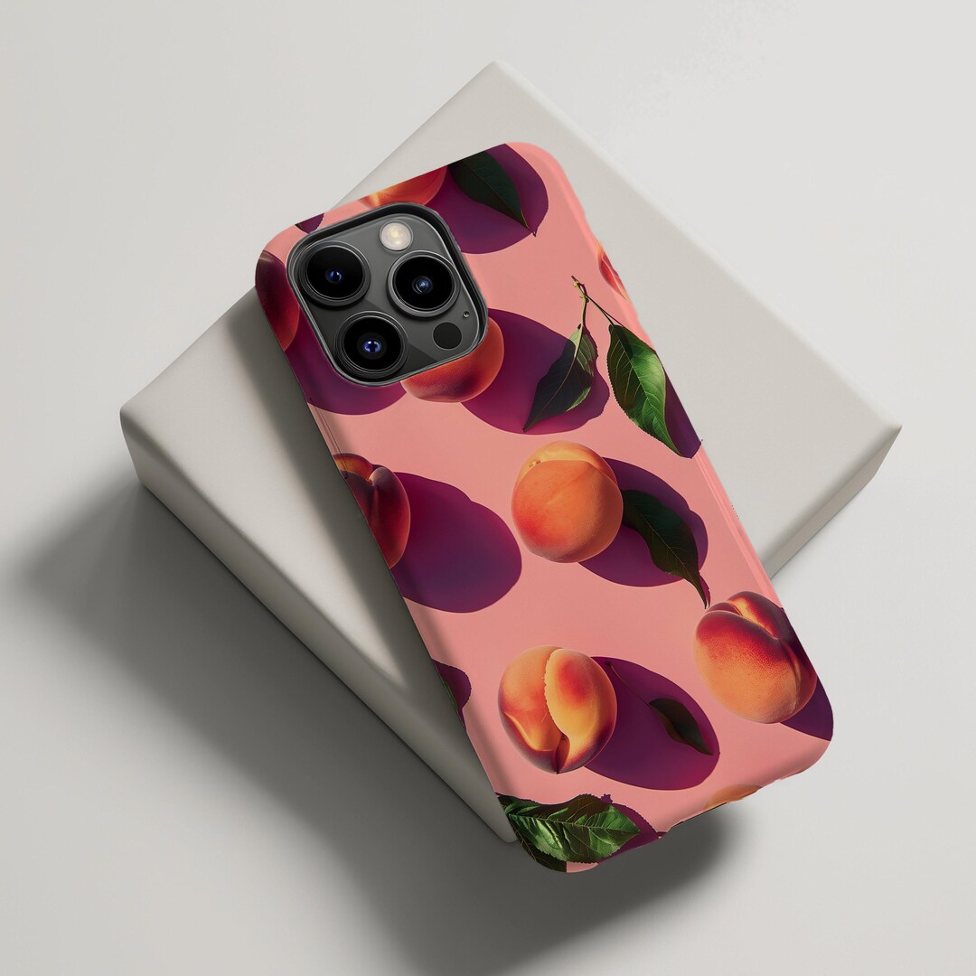 Trendy Peach Phone Case Y2k Collage iPhone Case Chic Fruity Phone Cover ...