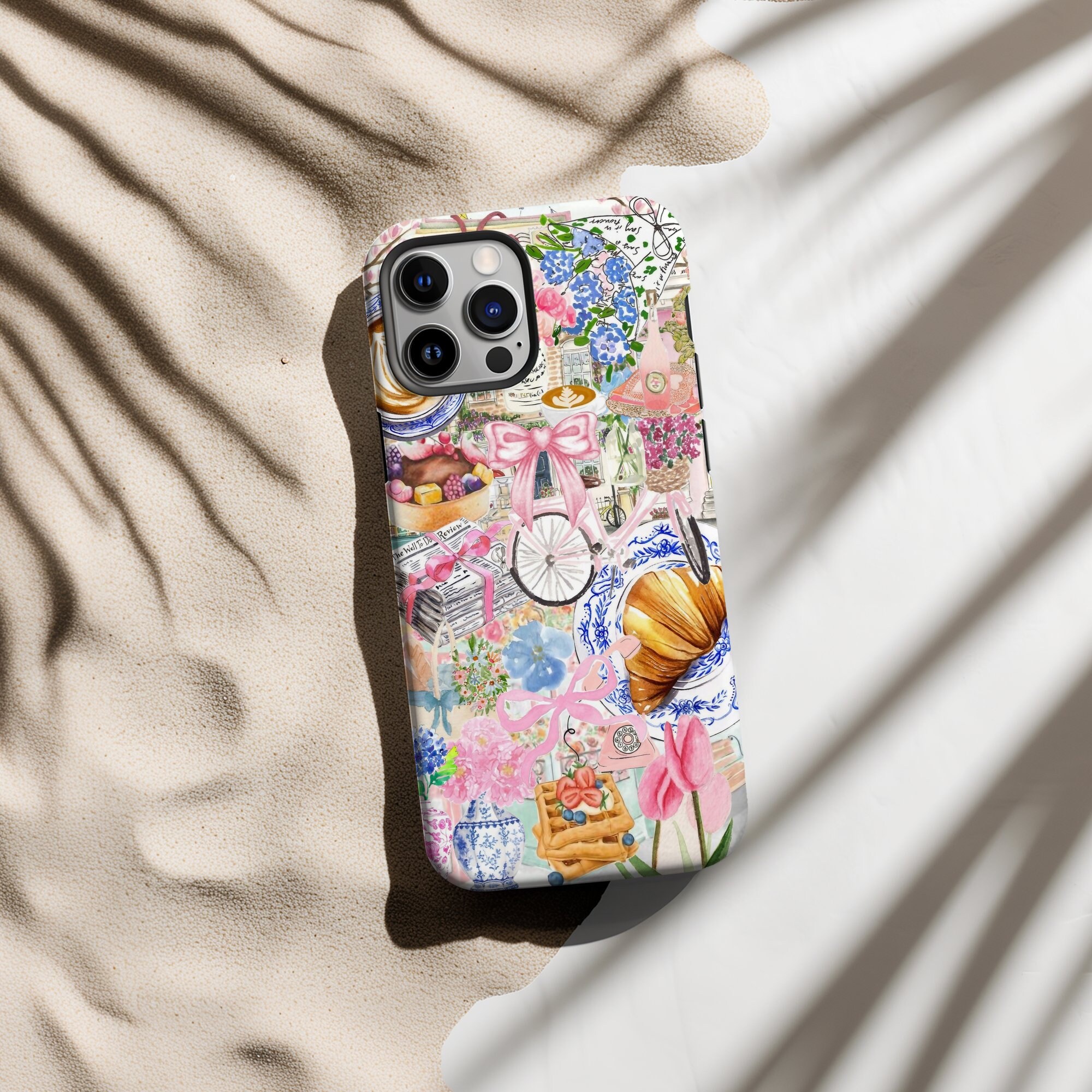 Coquette Phone Case Vintage Girly Bow Collage Phonecase Cute Scrapbook ...