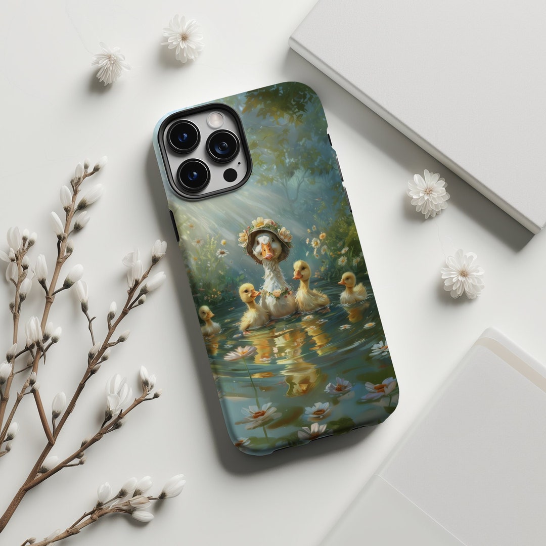 Custom Vintage Mother Goose Phone Case Goose Lover Gift Aesthetic ...