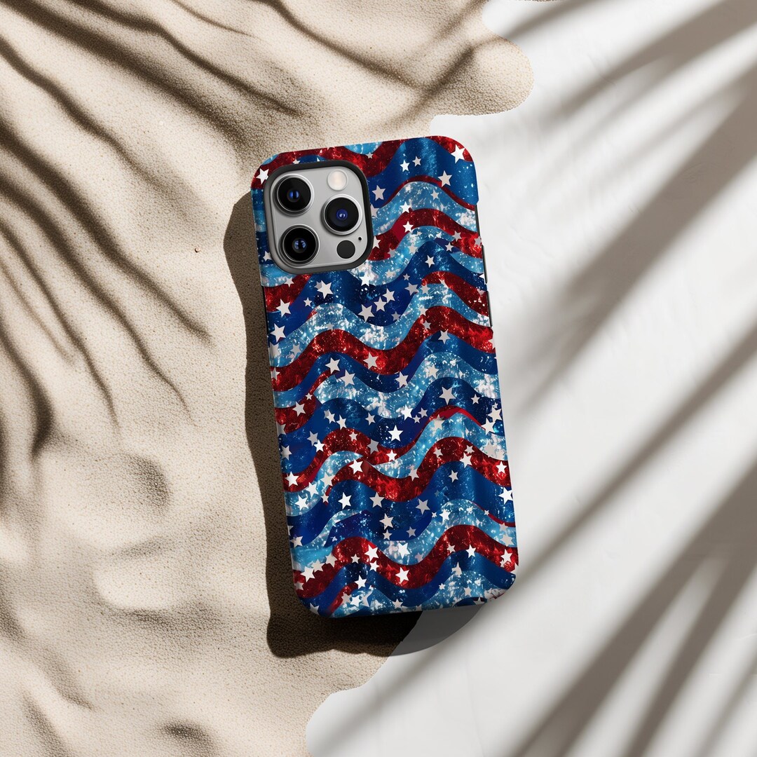USA Patriotic 3d Phone Case 4th July Phonecase Red White Blue Trendy ...