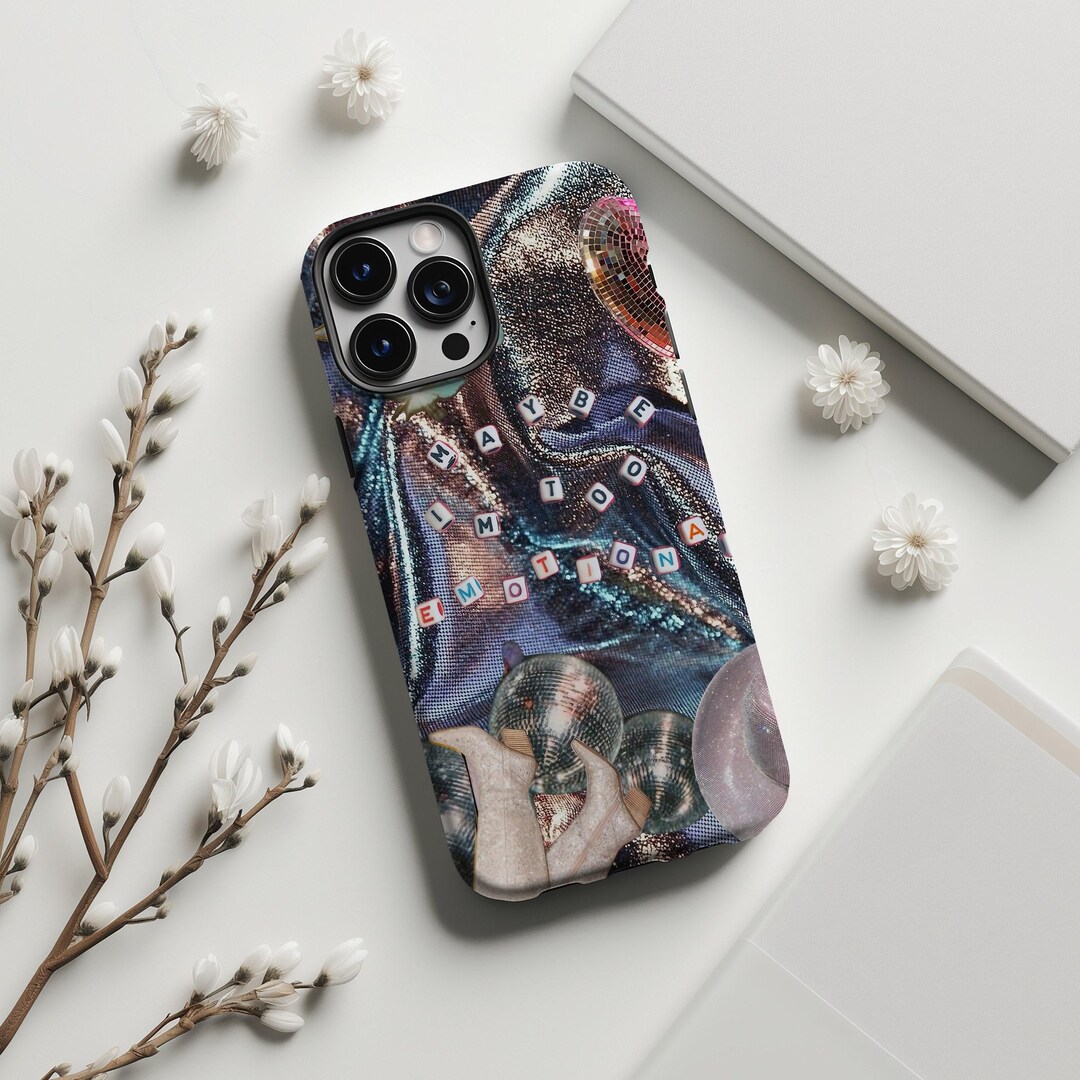 Phone Case Emotional Mosaic Collage Phone Case Custom Maximalist ...