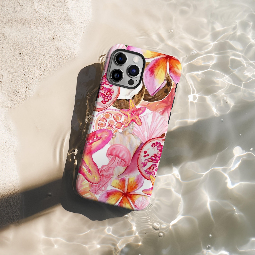 Beach Phone Case, Summer Tropical Marine Life Starfish Ocean Vibe Gift ...