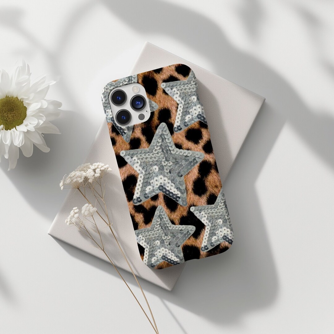 Vintage Star and Cheetah Phone Case Y2K Phonecase Collage Trendy Summer ...