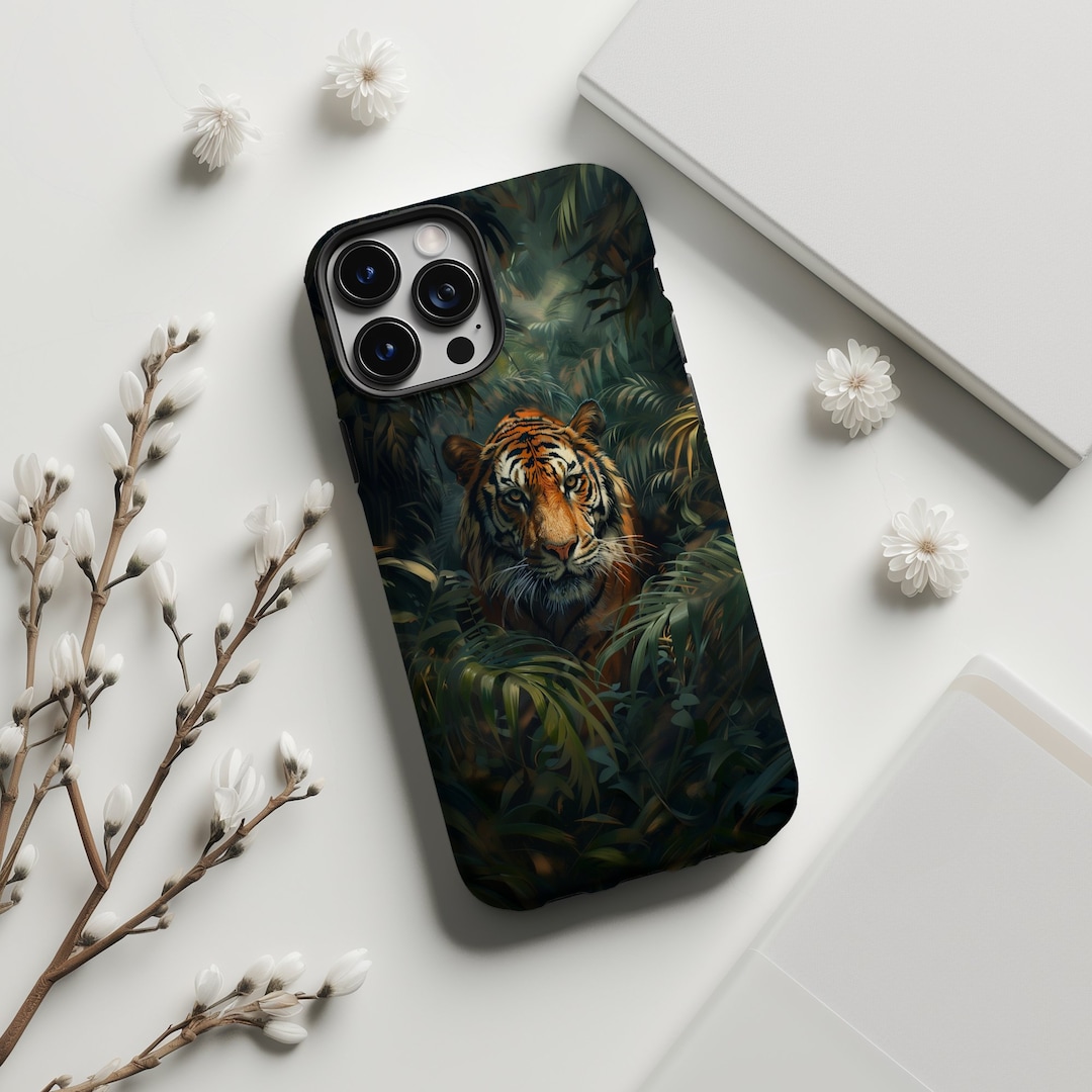 Custom Tiger Phone Case Nature Tiger Lover Gift Aesthetic iPhone 11 12 ...