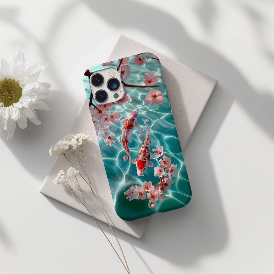 Koi Pond Phone Case Koi Fish Lover Gift Japanese Art Y2K Aesthetic ...