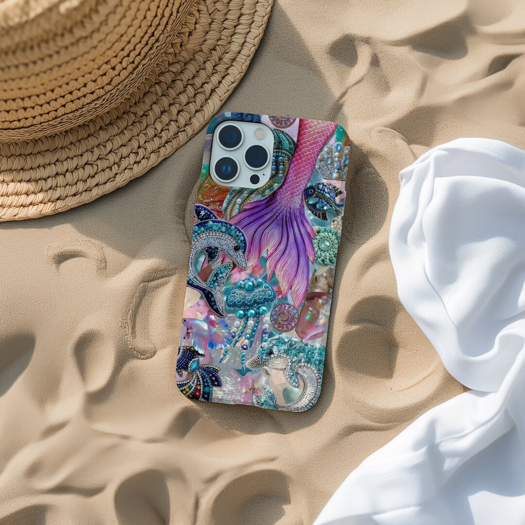 Mermaid Phone Case Coconut Girl Mermaidcore Ocean Inspired Style ...