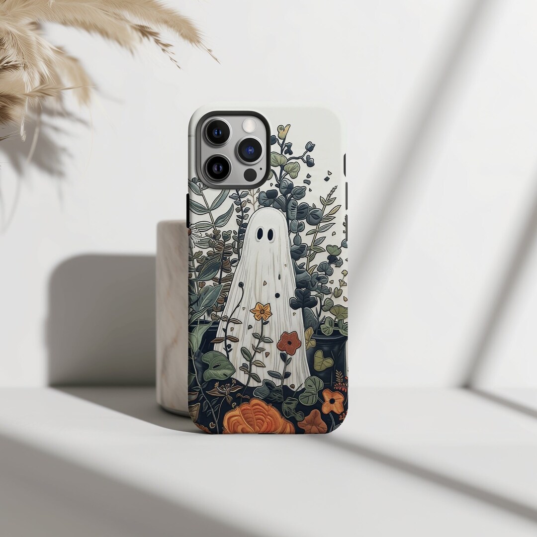 Whimsical Forest Ghost Phone Case Halloween Casing Trendy Aesthetic ...
