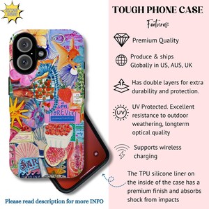 Vintage European Collage Phone Case Mediterranean Scrapbook Travel ...