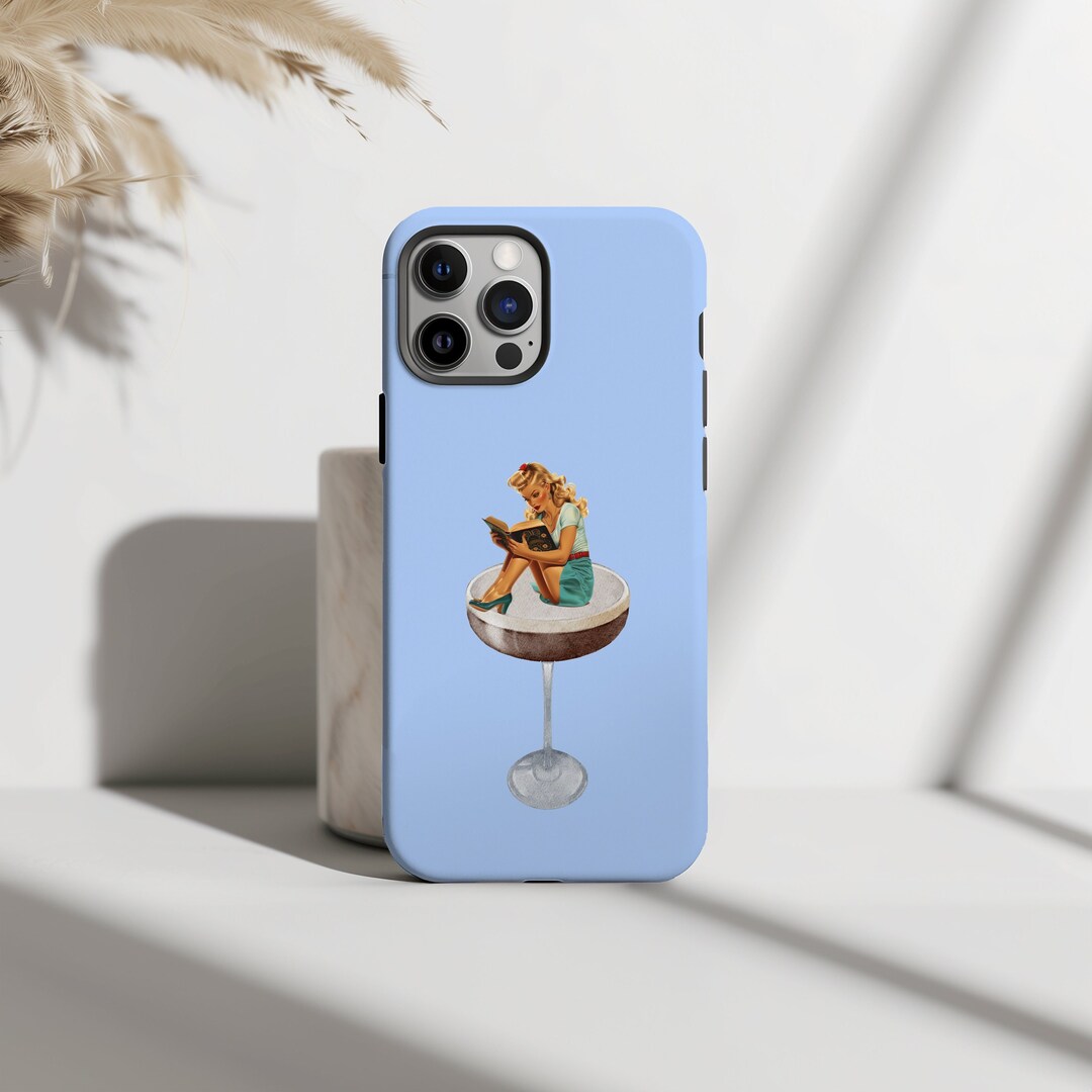 Vintage Espresso Martini Phone Case Pin up Bookish Phone Case Custom ...