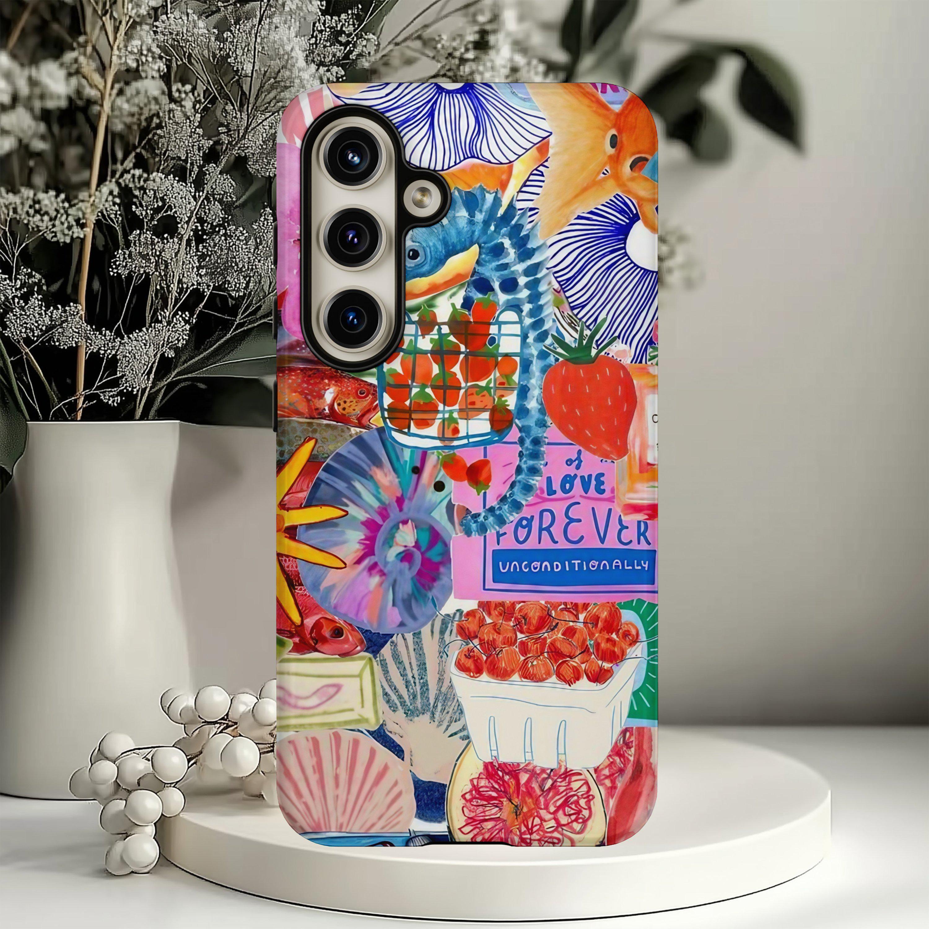 Vintage European Collage Phone Case Mediterranean Scrapbook Travel ...