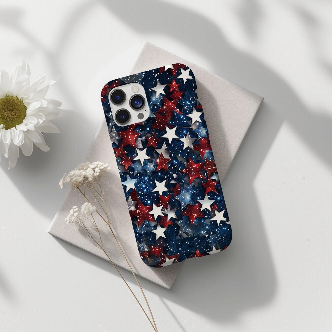 USA Patriotic 3d Phone Case 4th July Phonecase Red White Blue Trendy ...