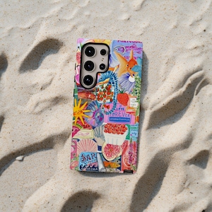 Vintage European Collage Phone Case Mediterranean Scrapbook Travel ...