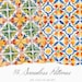 14 Seamless Watercolor Italian Tile Patterns, Mediterranean Digital ...