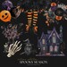 Watercolor Halloween Clipart Bundle, Spooky Season Clip Art, Black Cat ...