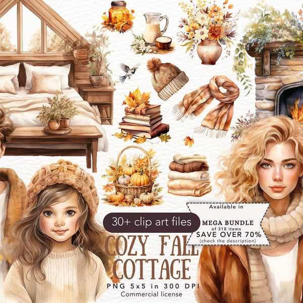 Fall Clipart for Commercial Use - Etsy