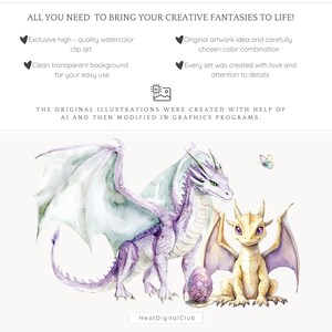 Watercolor Dragoncore Clipart, Fantasy Clip Art, Watercolor Dragon Png, Magical Dragons Images ...