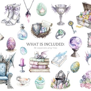 Watercolor Dragoncore Clipart, Fantasy Clip Art, Watercolor Dragon Png ...