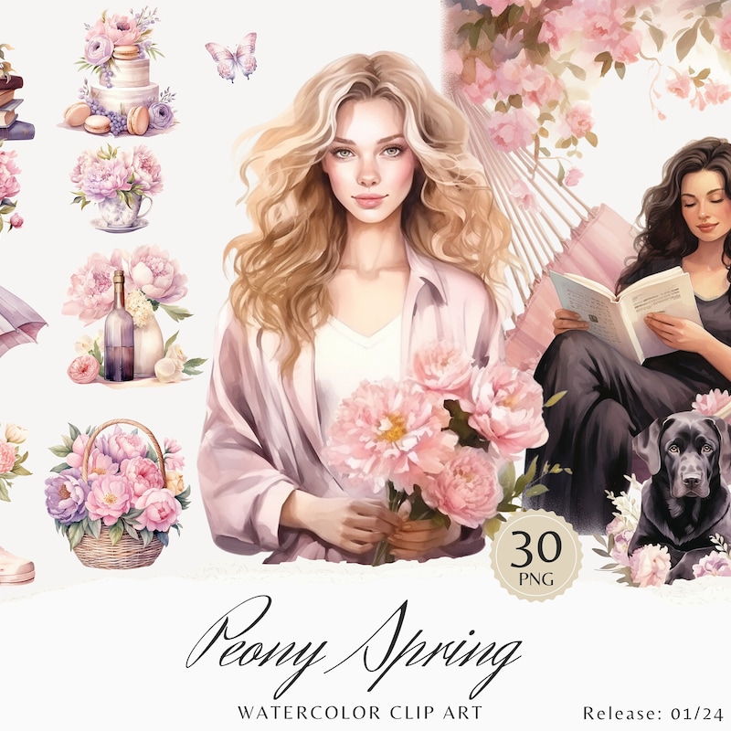 Spring Clip Art - Etsy