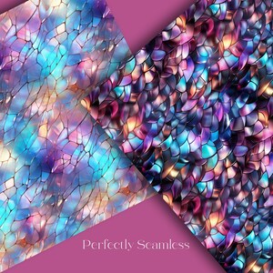 20 Seamless Holographic Textures Patterns, Metallic Digital Download ...