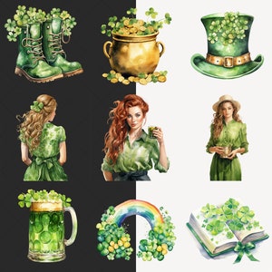 Watercolor St.patrick’s Day Clipart, St.patrick’s Day PNG, Irish Clip ...