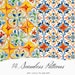 14 Seamless Watercolor Italian Tile Patterns, Mediterranean Digital ...