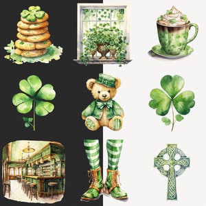 Watercolor St.patrick’s Day Clipart, St.patrick’s Day PNG, Irish Clip ...