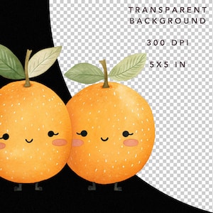 Watercolor Cute Fruits Clipart Bundle, Funny Fruits Berries Clip Art ...