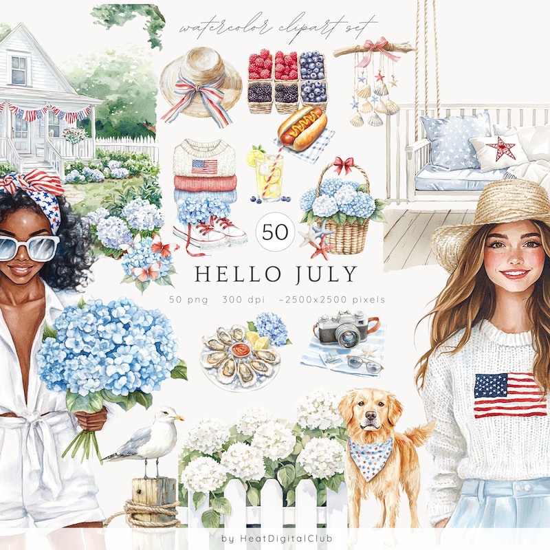 4th of July Clip Art - Etsy