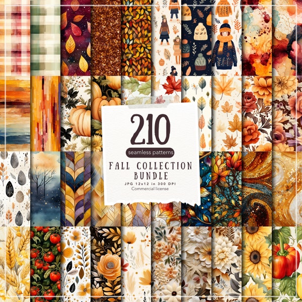 Fall Scrapbook Paper - Etsy