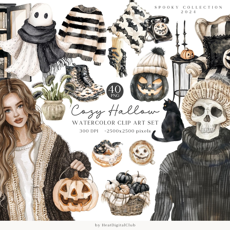 Halloween Clipart - Etsy