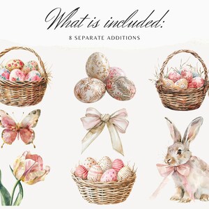 Watercolor Pink Easter Eggs Clipart, Pastel Easter Clip Art, Easter ...