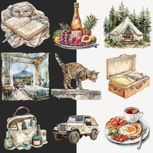 Watercolor Worldwide Adventure Clipart, World Traveller Clip Art ...