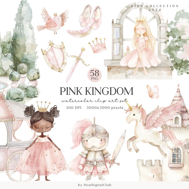 Princess Clip Art - Etsy