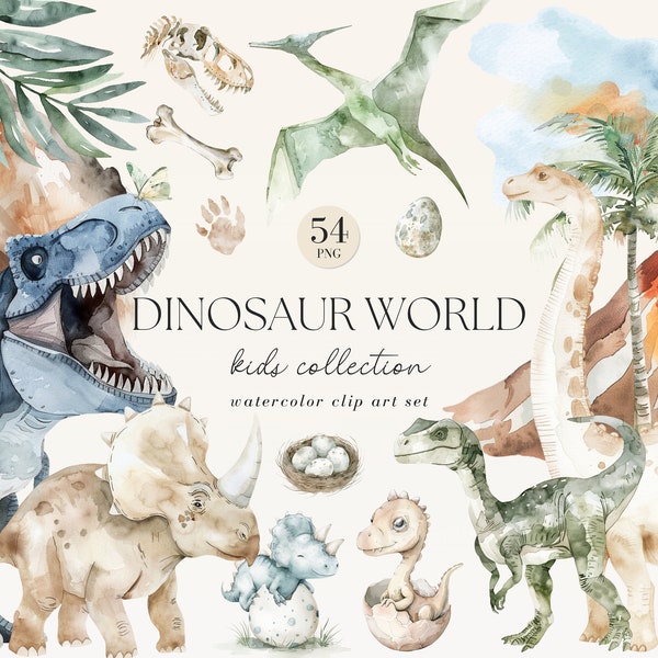 Dinosaur Clip Art - Etsy