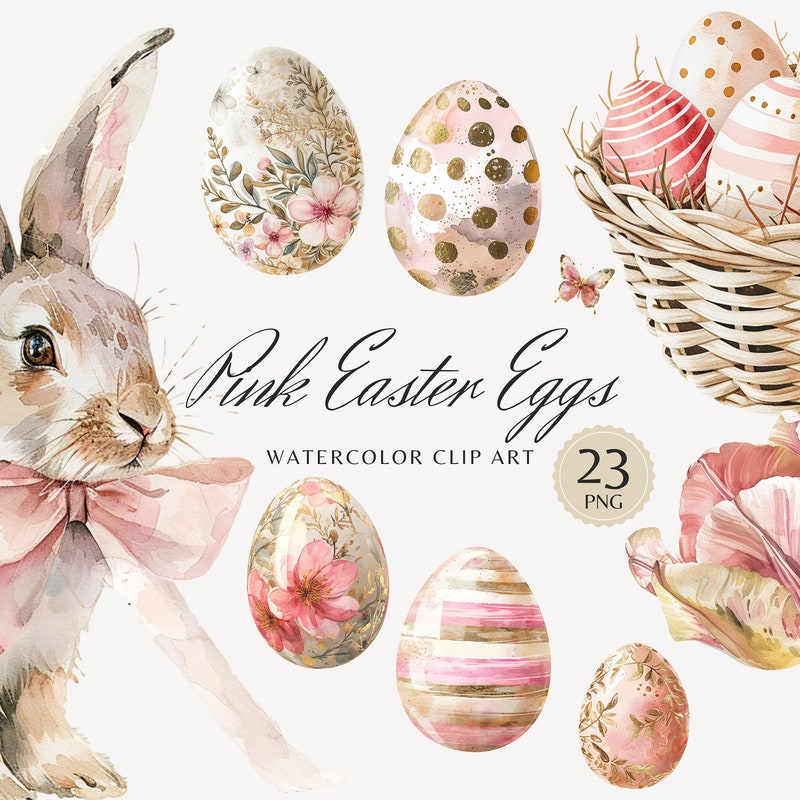 Easter Eggs Pastel Clipart - Etsy