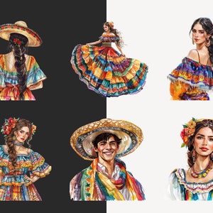 Watercolor Cinco De Mayo Clipart Bundle, Mexico Clip Art, Pinata ...