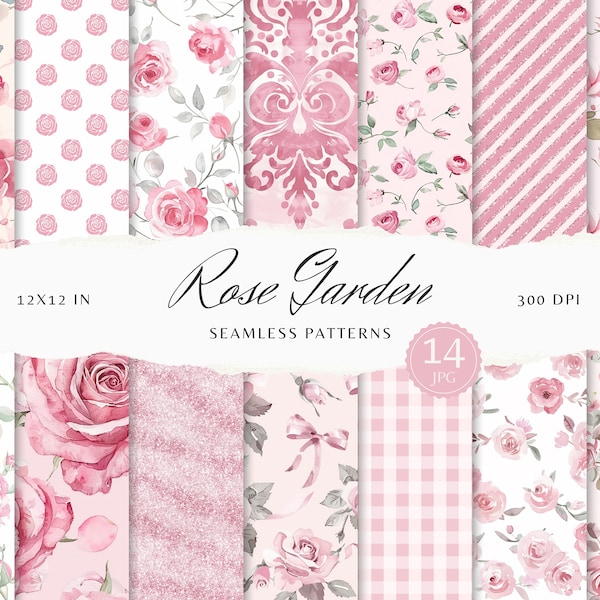 Pink Shabby Chic Paper - Etsy