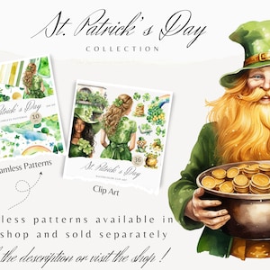 Watercolor St.patrick’s Day Clipart, St.patrick’s Day PNG, Irish Clip ...