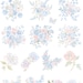Watercolor Pink and Blue Flowers Clipart, Pastel Floral Clip Art ...